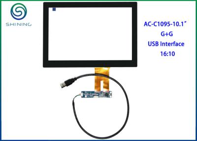 China 10.1 Inch Industrial Touch Screen Capacitive ITO Cover Glass ILITEK2302 IC for sale