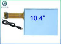 China 10.4 Inch USB 2.0 Capacitive Touch Screen Overlay Bonded On Front Glass for sale