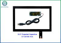 China 18.5 Inch Capacitive USB Multi Touch Screen Overlay Surface Hardness Above 6H for sale