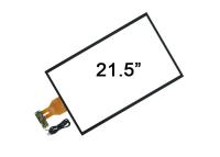 China 21.5 Inch PCAP Multi Touch Overlay Bonded With 3mm Cover Glass for sale