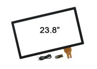 China 23.8 Inch Projected Capacitive Touch Sensor With Strengthened Cover Glass Bonded On for sale