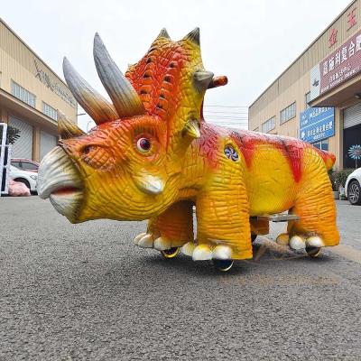 China Amusement Park Ride Remote Control Animatronic Dinosaur Rides for Kids for sale