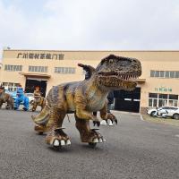 China Remote Control Electric Dinosaur Scooter Animatronic Dinosaur Ride for Kids for sale