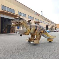 China Remote Control Electric Dinosaur Scooter Animatronic Dinosaur Ride for Kids for sale