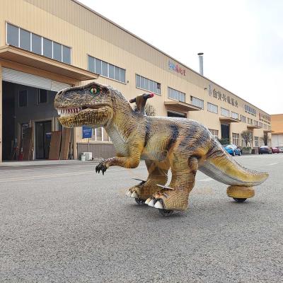 China Remote Control Electric Dinosaur Scooter Animatronic Dinosaur Ride for Kids for sale