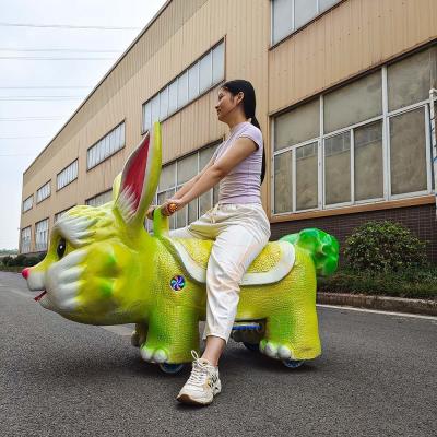 China Lifelike Electric Ride on Dinosaur Remote Control Dinosaur Kiddie Ride for sale