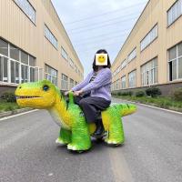 China Amusement Park Dinosaur Electric Scooter Ride on Animatronic Dinosaur Ride Ride for sale