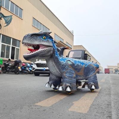 China Amusement Park Electric Dinosaur Scooter Animatronic Dinosaur Ride for Kids for sale
