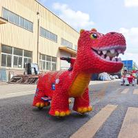 China Electric Dinosaur Ride Lifelike Animatronic Scooter Amusement Park for Kids for sale