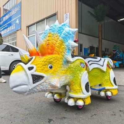 China Animatronic Electric Amusement Park Dinosaur Ride on Scooter for Shopping Mall for sale
