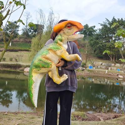 China Realistic Baby Dinosaur Hand Puppet for Perfomance, Dragon Hand Puppet for Dino Park for sale