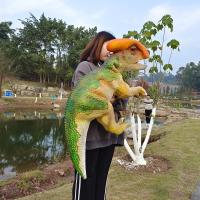 China Realistic Baby Dinosaur Hand Puppet for Perfomance, Dragon Hand Puppet for Dino Park for sale