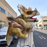 China Realistic Animatronic Baby Dinosaur Puppet for Dino Park and Show for sale