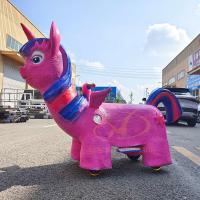 China Jurassic World Park Unicorn Animal Ride on with Coin Operate for sale