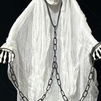 China Hanging Ghost Halloween Decorations Light Up Skeleton Decoration for sale