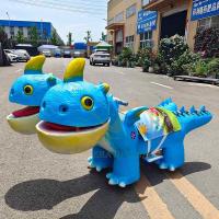 China Amusement Park Electric Animatronic Dinosaur Ride on Scooter for Shopping Mall for sale