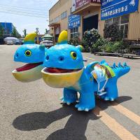 China Amusement Park Electric Animatronic Dinosaur Ride on Scooter for Shopping Mall for sale