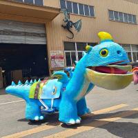 China Amusement Park Electric Animatronic Dinosaur Ride on Scooter for Shopping Mall for sale