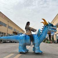 China Shopping Mall Animatronic Electric Dinosaur Scooter Ride on Dinosaur for Kids for sale