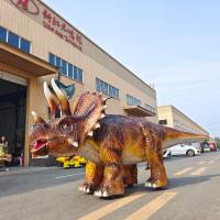 China Simulation Electric Brachiosaurus Walking Animatronic Dinosaur Ride for Kids for sale