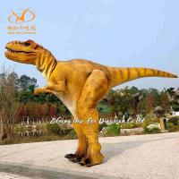 China Yellow Adult Real Dinosaur Costume and Dino Suits for Dino World for sale