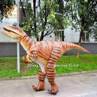 China Animatronic Simulated Realistic Dinosaur Costume for Amusement Theme Park for sale