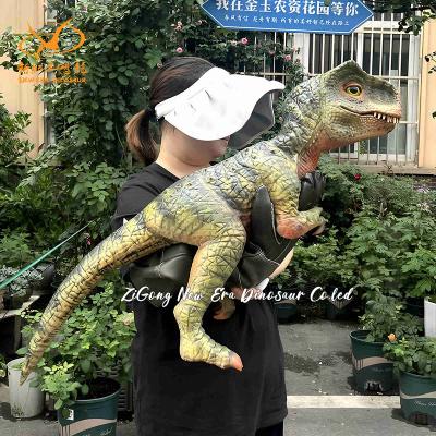 China Green T-rex Baby Dinosaur Hand Puppet for Stage Show and Garden for sale