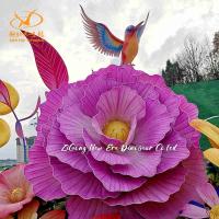 China Outdoor Waterproof Silk Flower Lantern For Holiday Decoration for sale
