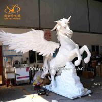China Electric Artificial Flying Horse Model for Animal Park and Mall Decoration for sale