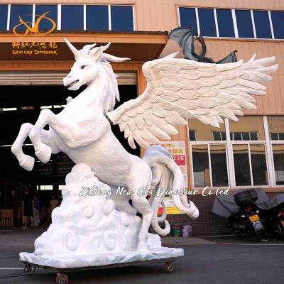 China Electric Artificial Flying Horse Model for Animal Park and Mall Decoration for sale