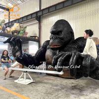 China Outdoor Children Robotic Gorilla Seesaw For Amusement Park And Theme Park for sale