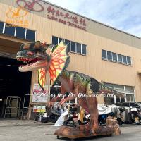 China Realistic Life Size Dilophosaurus Dinosaur Models for Exhibition and Show for sale