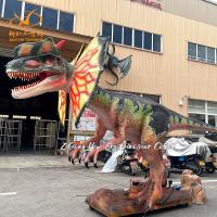 China Realistic Life Size Dilophosaurus Dinosaur Models for Exhibition and Show for sale