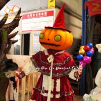 China Creative Cosplay: Pumpkin-headed Lolita Outfit for Halloween-themed Event for sale