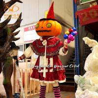 China Creative Cosplay: Pumpkin-headed Lolita Outfit for Halloween-themed Event for sale