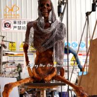 China Hyper-realistic Skeleton Prop for Halloween Haunted Houses and Themed Parks for sale