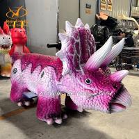 China Shopping Mall Electric Rideable Dinosaur Scooters With Movements for sale