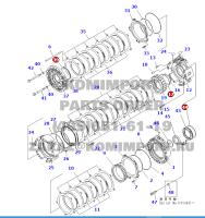 China part No. :14X-15-29220,14X-15-29230 , use for komatsu bulldzoer D65PX,D65EX ,D61PX,D63E，transmission Seal Ring for sale