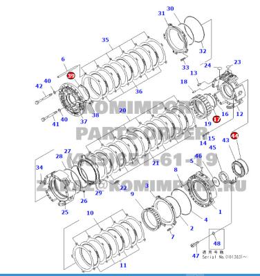China part No. :14X-15-29220,14X-15-29230 , use for komatsu bulldzoer D65PX,D65EX ,D61PX,D63E，transmission Seal Ring for sale