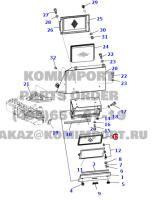 China part No. :426-07-32441, Air Conditioner Filte use for komatsu loader WA470-6,WA320-6,WA200-6 for sale
