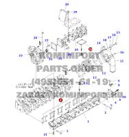 China PART NO. : 6150-13-4810 Gasket Air Intake Manifold  use for komatsu engine 6D125 for sale
