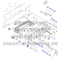 China komatsu D155 D355 bulldozer oil cooler bracket 6127-61-2113 oil cooler element 600-651-1160 for sale
