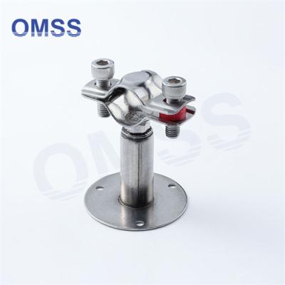 China 1 2 Sanitary Fittings Food Grade Stainless Steel Tube Support Sanitary Hose Clip Clamp Hanger for sale