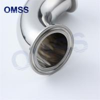 China 2CMP Sanitary Stainless Steel Pipe Fitting 90° Tri Clamp Hose Elbow 90 Degree for sale