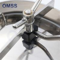 China SS316L Sanitary Stainless Steel Oval Inner Opening Manhole Cover For Pressure Vessels for sale