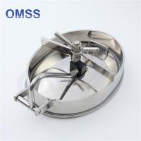 China SS316L Sanitary Stainless Steel Oval Inner Opening Manhole Cover For Pressure Vessels for sale