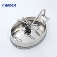 China SS316L Sanitary Stainless Steel Oval Inner Opening Manhole Cover For Pressure Vessels for sale