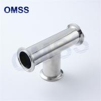 China 7MP Stainless Steel Sanitary Pipe Fittings Tri Clamp Equal Tee for sale