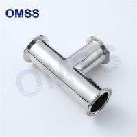 China 7MP Stainless Steel Sanitary Pipe Fittings Tri Clamp Equal Tee for sale