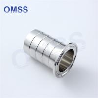 China 14MPHR Tri Clamp Sanitary Fittings Rubber Hose Adapter 3a  SS316l 1.5